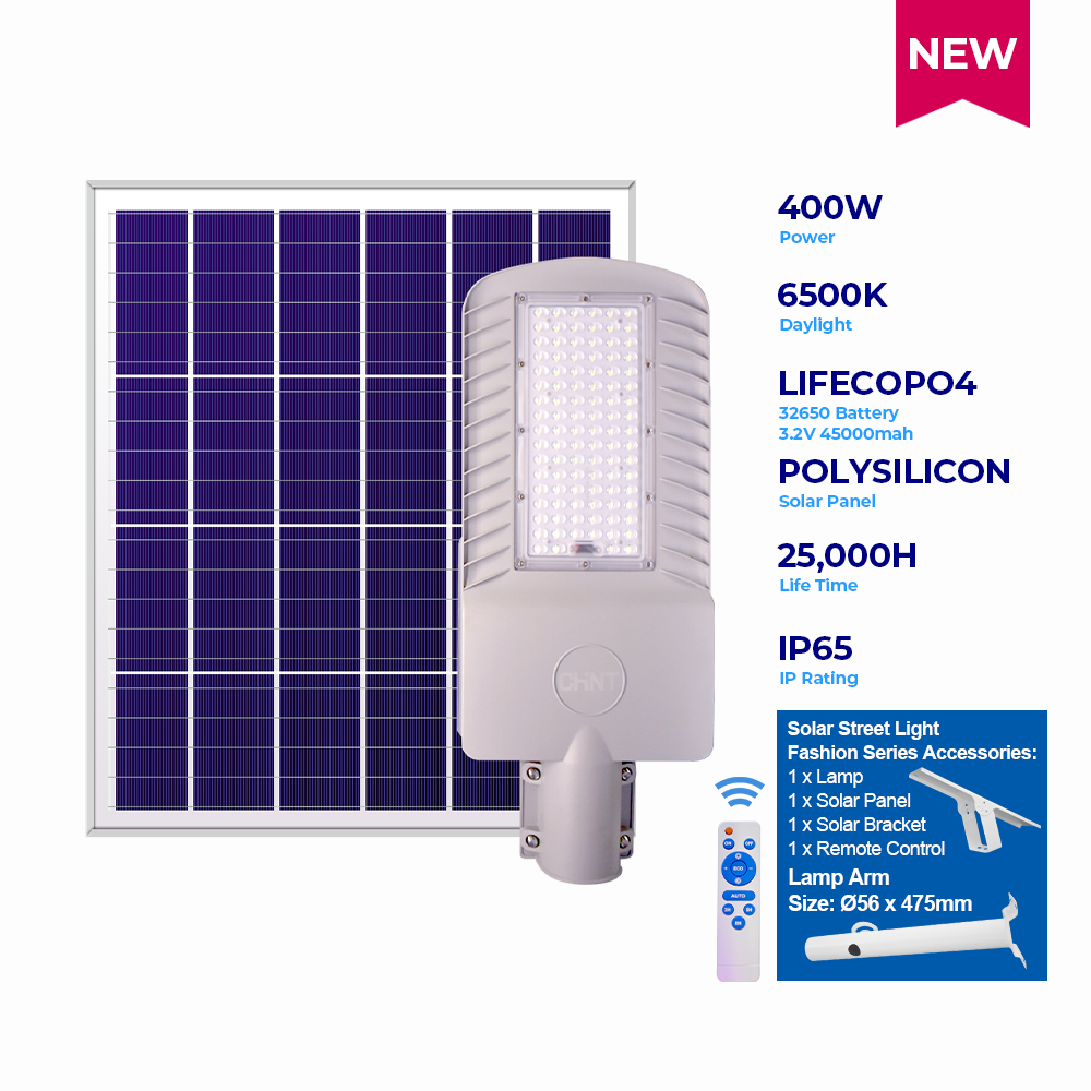 Chint High Lumens Solar Streetlight 400Watts – Lightforce Corporation